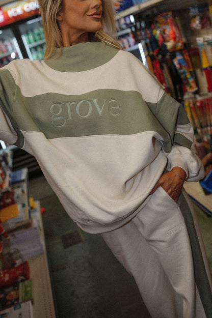 Colorblock Mockneck Sweatshirt – Grove The Brand